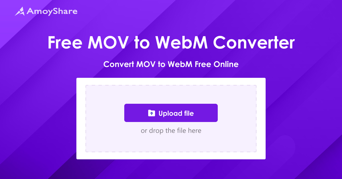 MOV to WebM Converter - Convert MOV to WebM Free & Fast