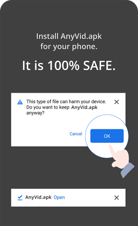Android用の最高のビデオダウンロードアプリ-AnyVid