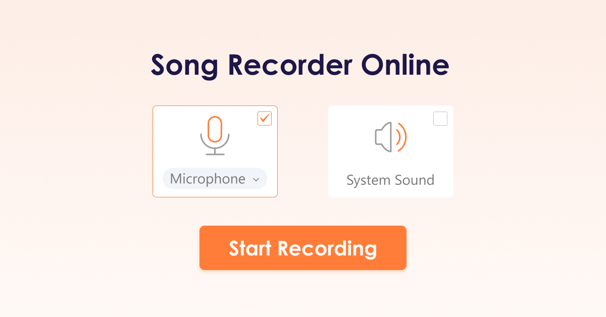 Online Song Recorder 🎶 1 Click to Record a Song Freely