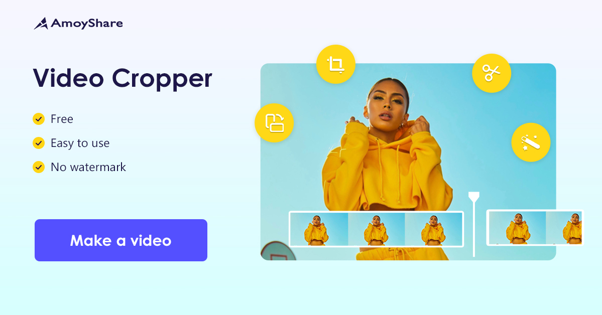 Free Video Cropper | Crop MP4 Online for Free - AmoyShare