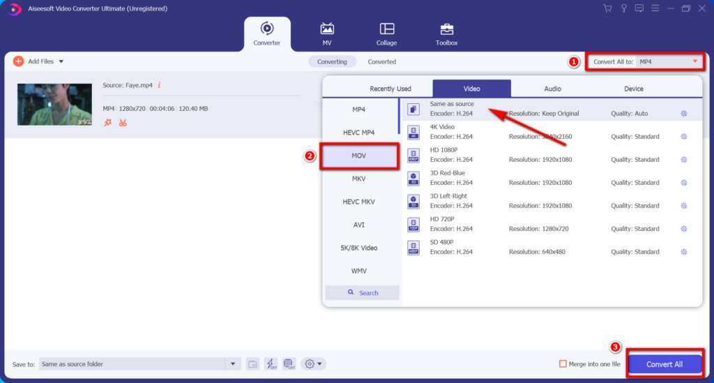 How to Convert MP4 to MOV on Windows and MacBook?