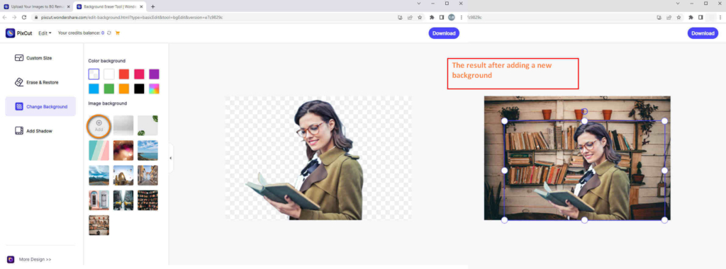 How to Add a Background to a Photo on Web & PC & Phone?