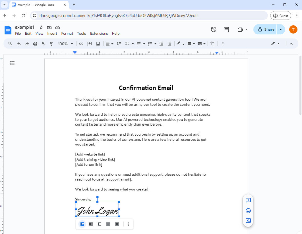How to Add Signature in Google Docs: Simple and Quick Way